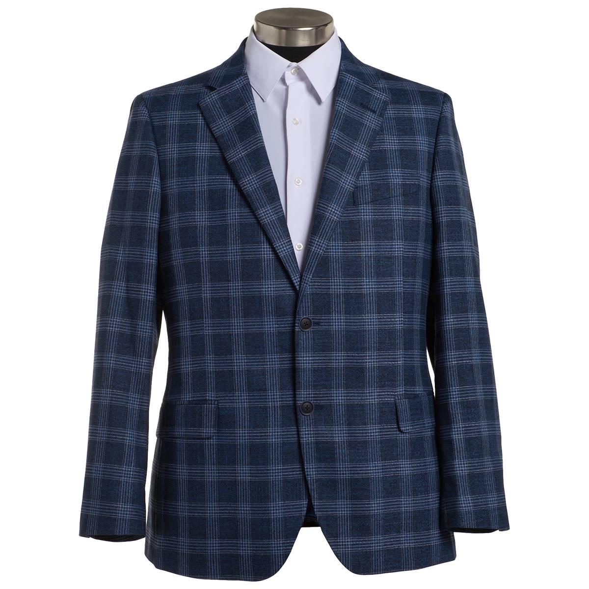 Click here for Mens Nautica Checkered Plaid Sport Coat - Navy prices