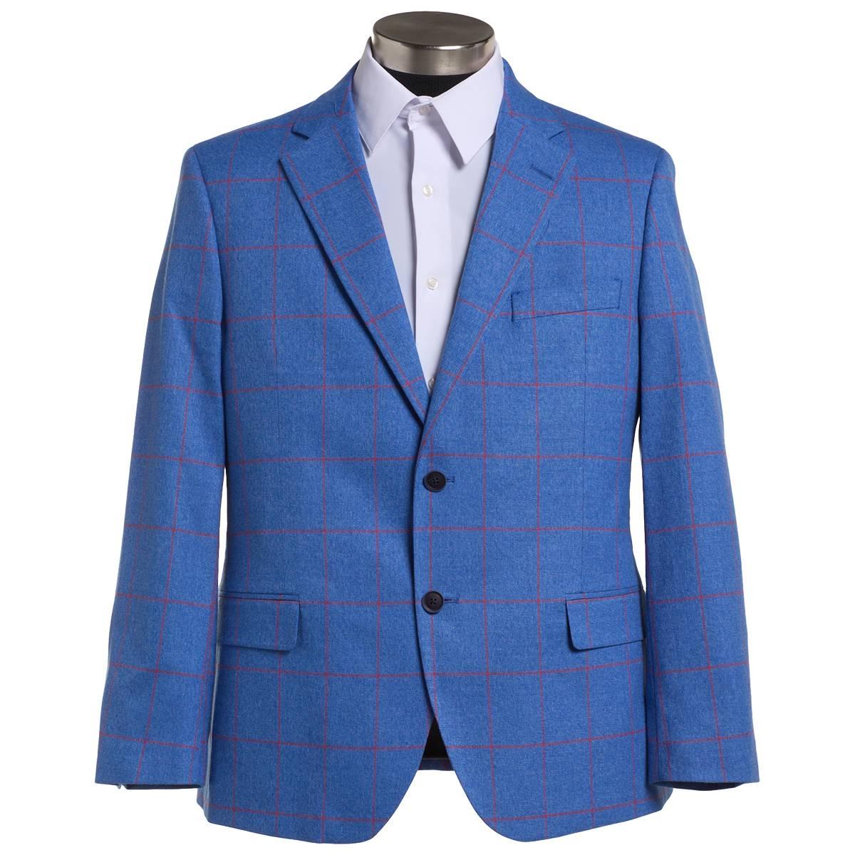 Click here for Mens Nautica Windowpane Sport Coat - Blue prices