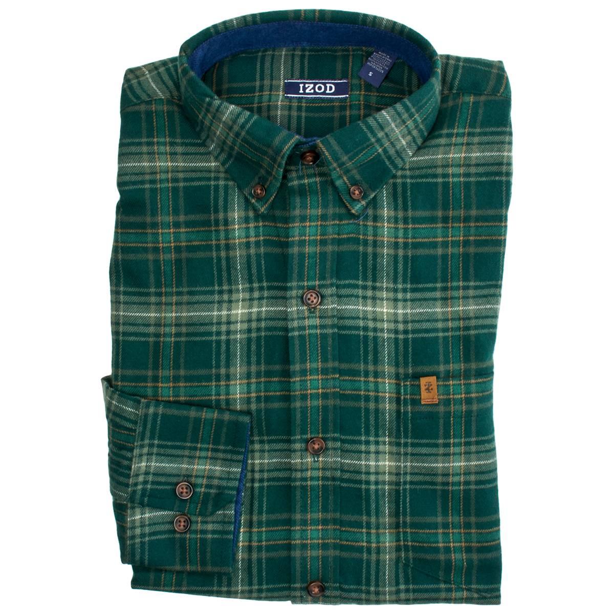 Click here for Mens IZOD(R) Long Sleeve Stratton Flannel Shirt -... prices
