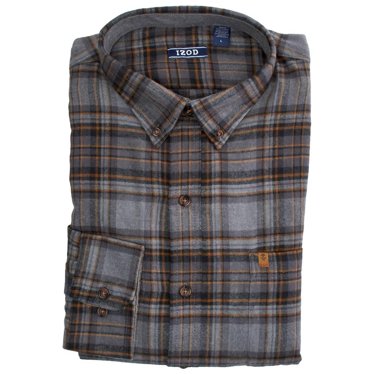 Click here for Mens IZOD(R) Long Sleeve Stratton Flannel Shirt -... prices