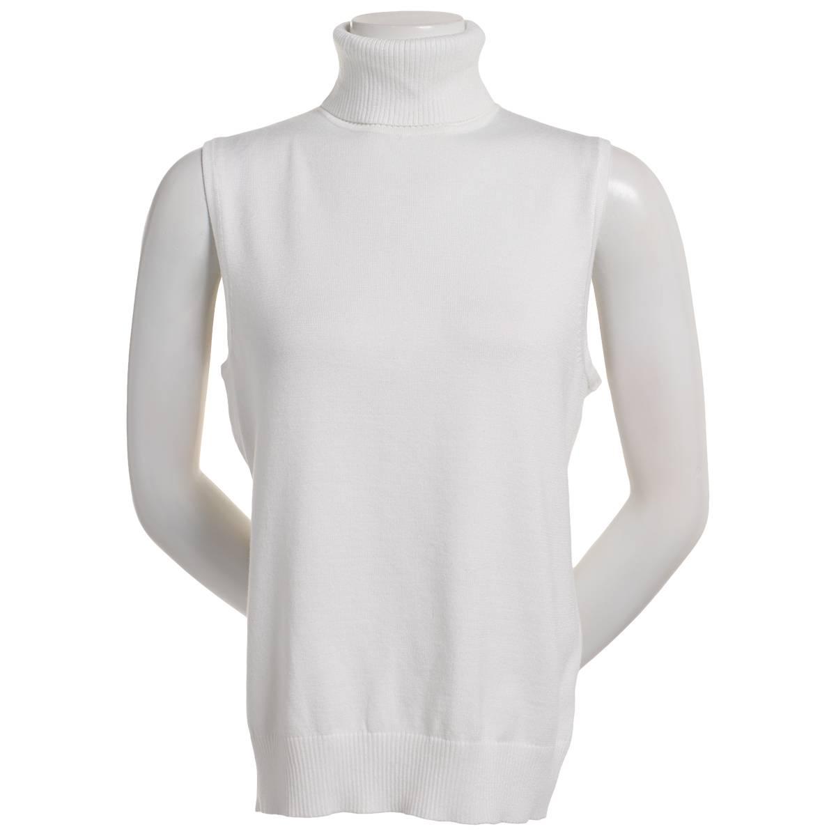 Click here for Womens Cable & Gauge Sleeveless Solid Turtleneck S... prices