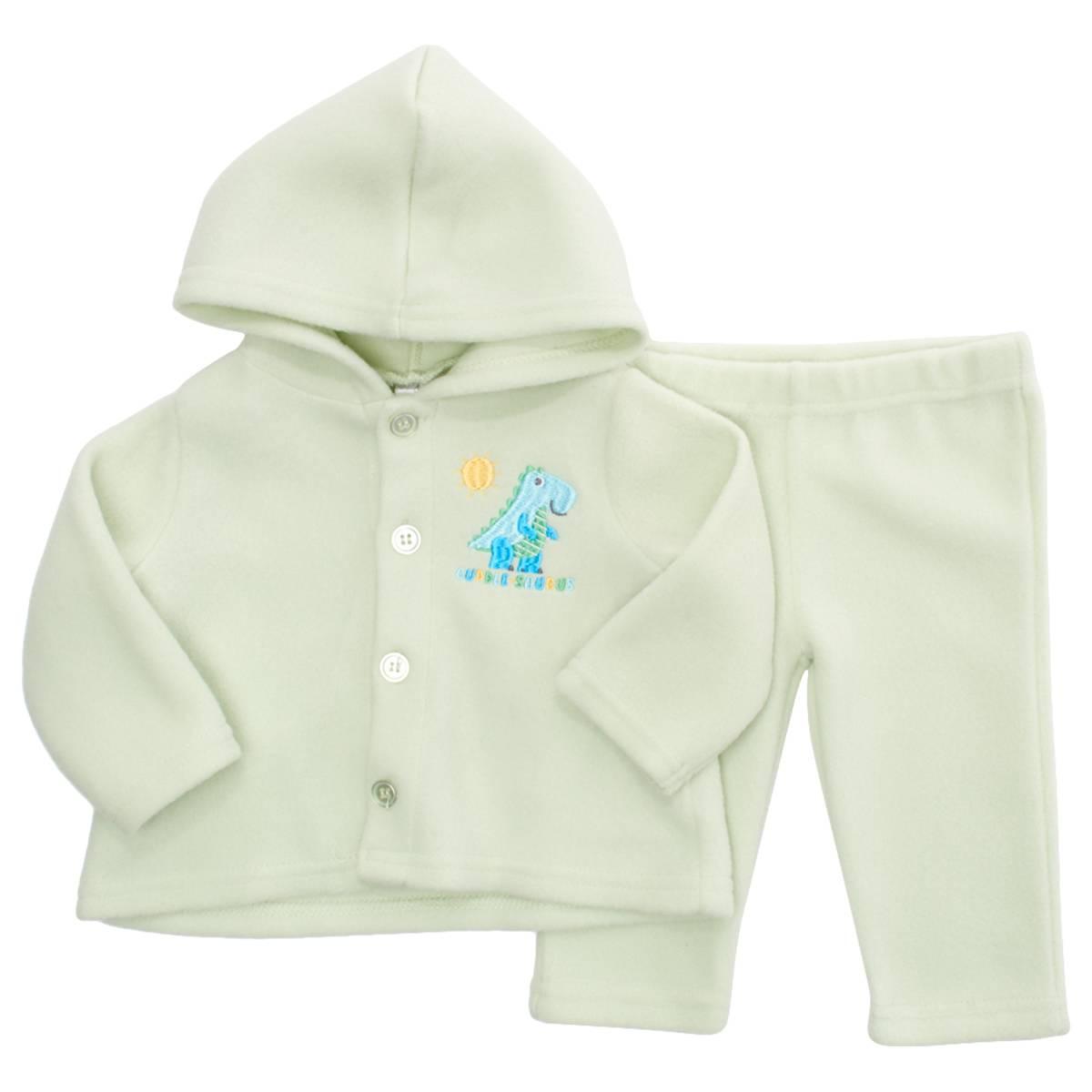 Click here for Baby Boy (NB-9M) Stylish Baby Fleece Dino Hoodie &... prices