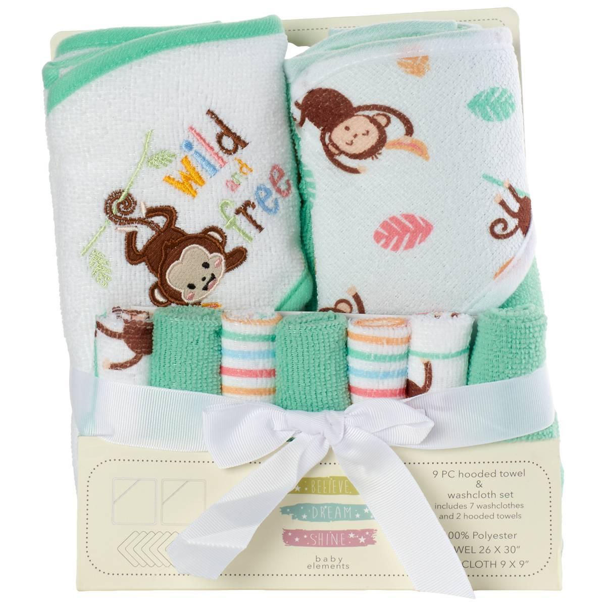 Click here for Baby Elements 9pc. Wild & Free Monkey Bath Set prices