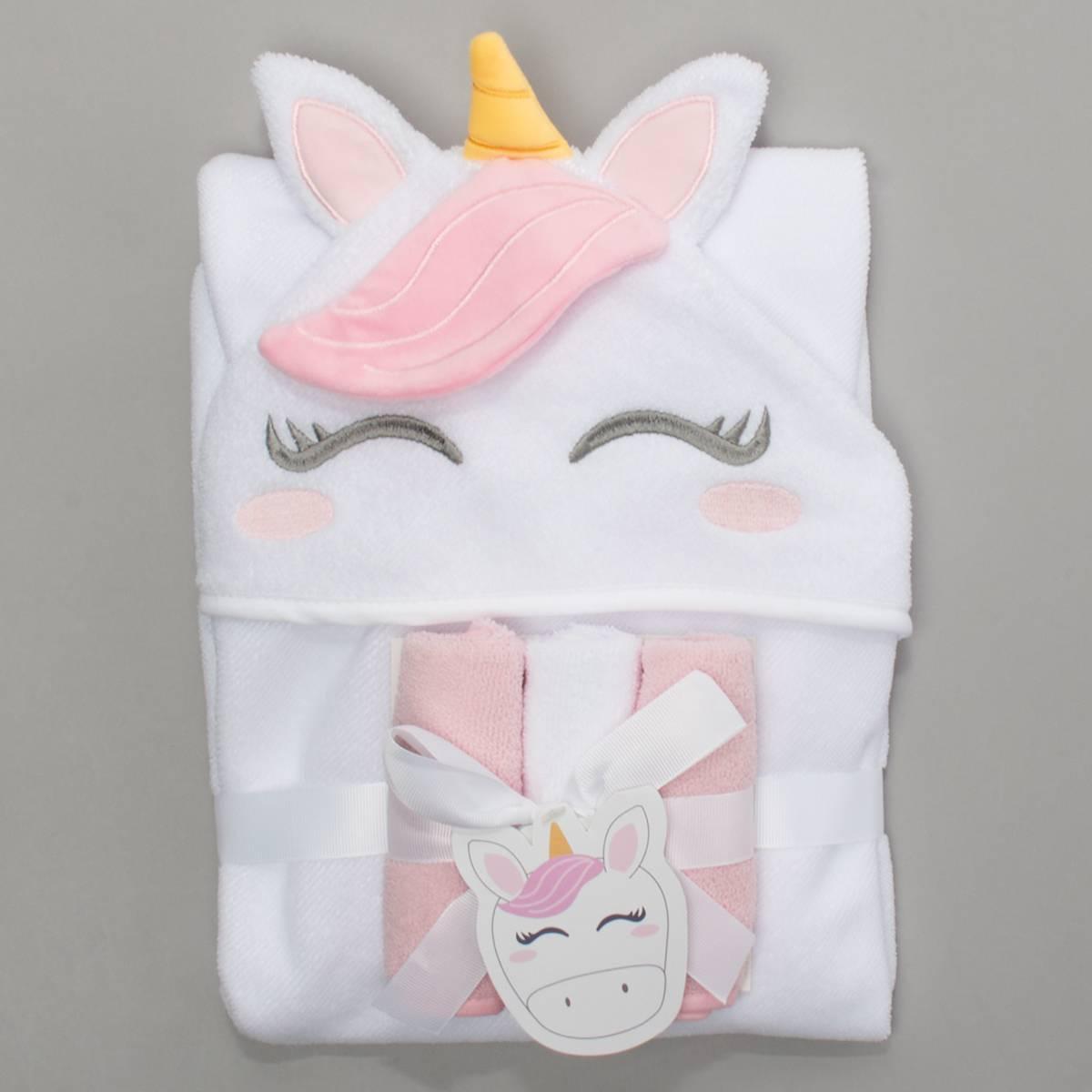 Click here for Snugglemates 3D Unicorn Hooded Towel w/3 Wash Clot... prices