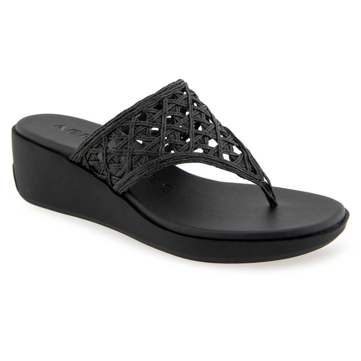 Click here for Womens Aerosoles Ivie Wedge Thong Sandals prices