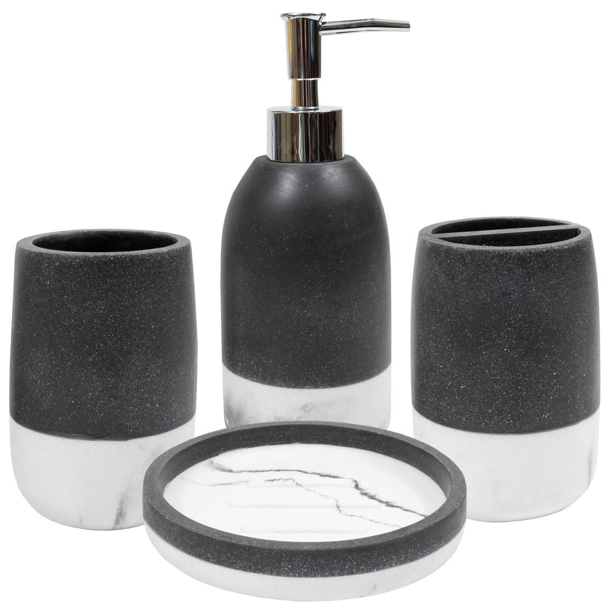 Click here for Sweet Home Collection Marbleized 4pc. Bath Accesso... prices