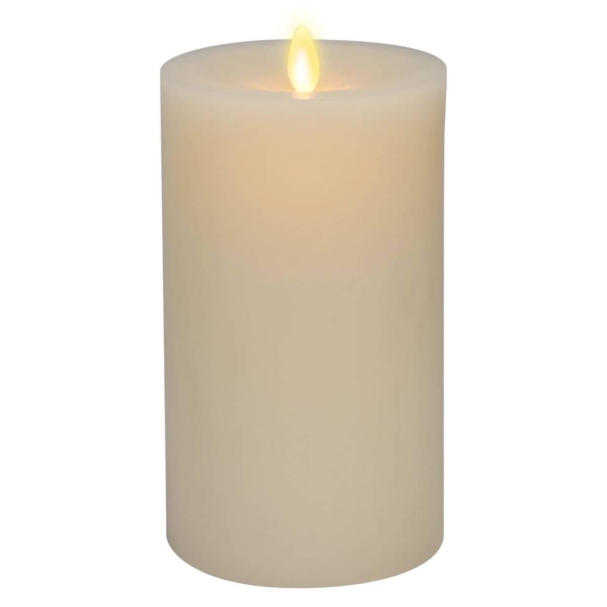 Click here for Ivory Wick To Flame Pillar Candle prices