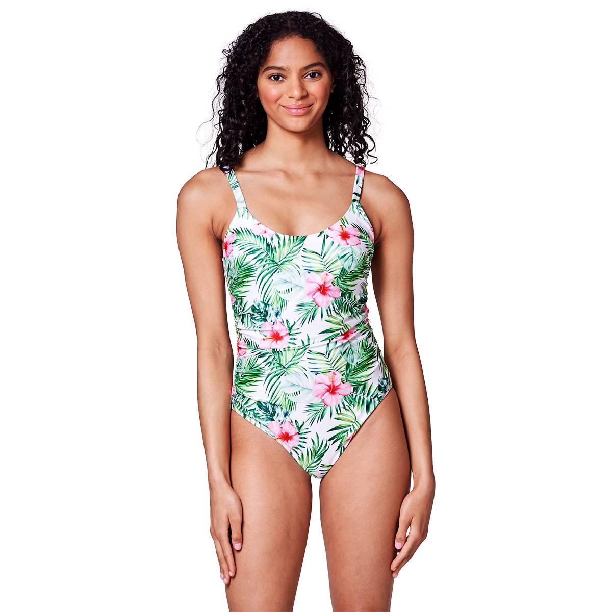 Click here for Womens Nicole Miller Studio Blush Bloom One Piece... prices