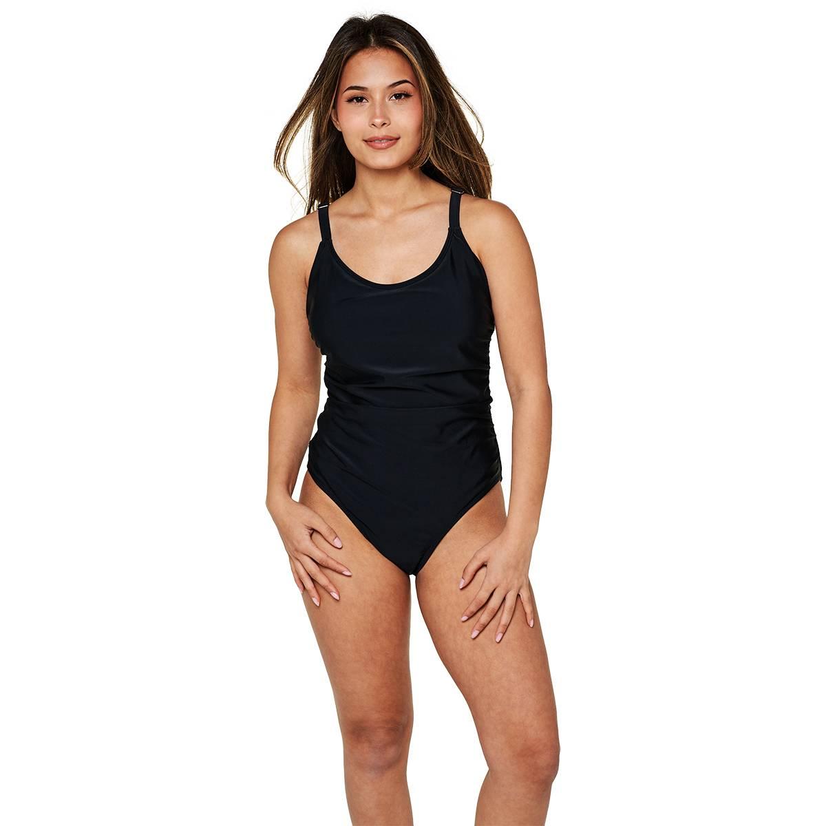 Click here for Womens Nicole Miller Studio Side Ruching One Piece... prices