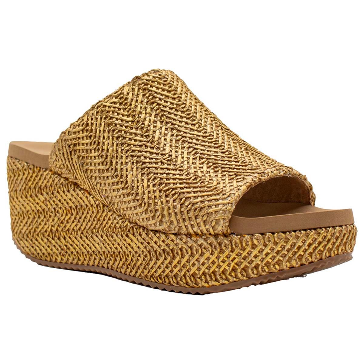 Click here for Womens Volatile Canteen Raffia Wedge Sandals prices