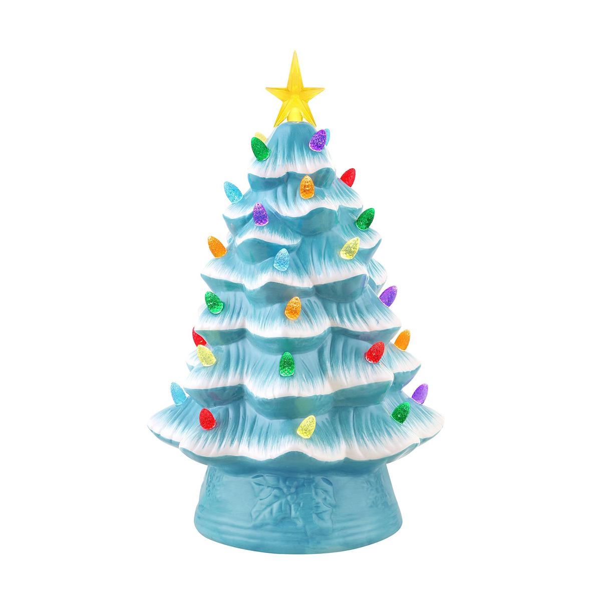Click here for Mr. Christmas 12in. LED Nostalgic Light Blue Tree prices