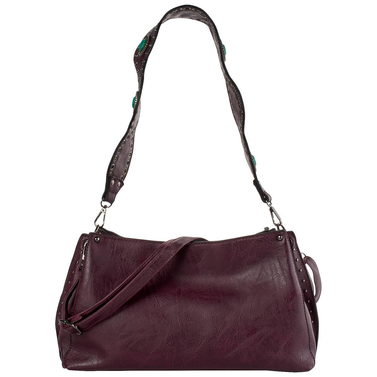 Click here for Sam & Hadley Triple Compartment Riveted Strap Cros... prices