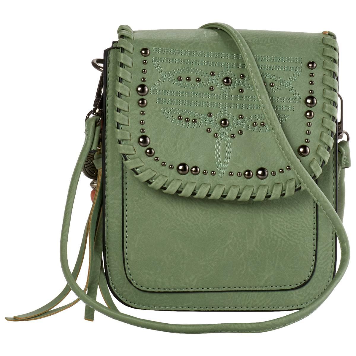 Click here for Sam & Hadley Whip Stitch Stud Flap Crossbody prices