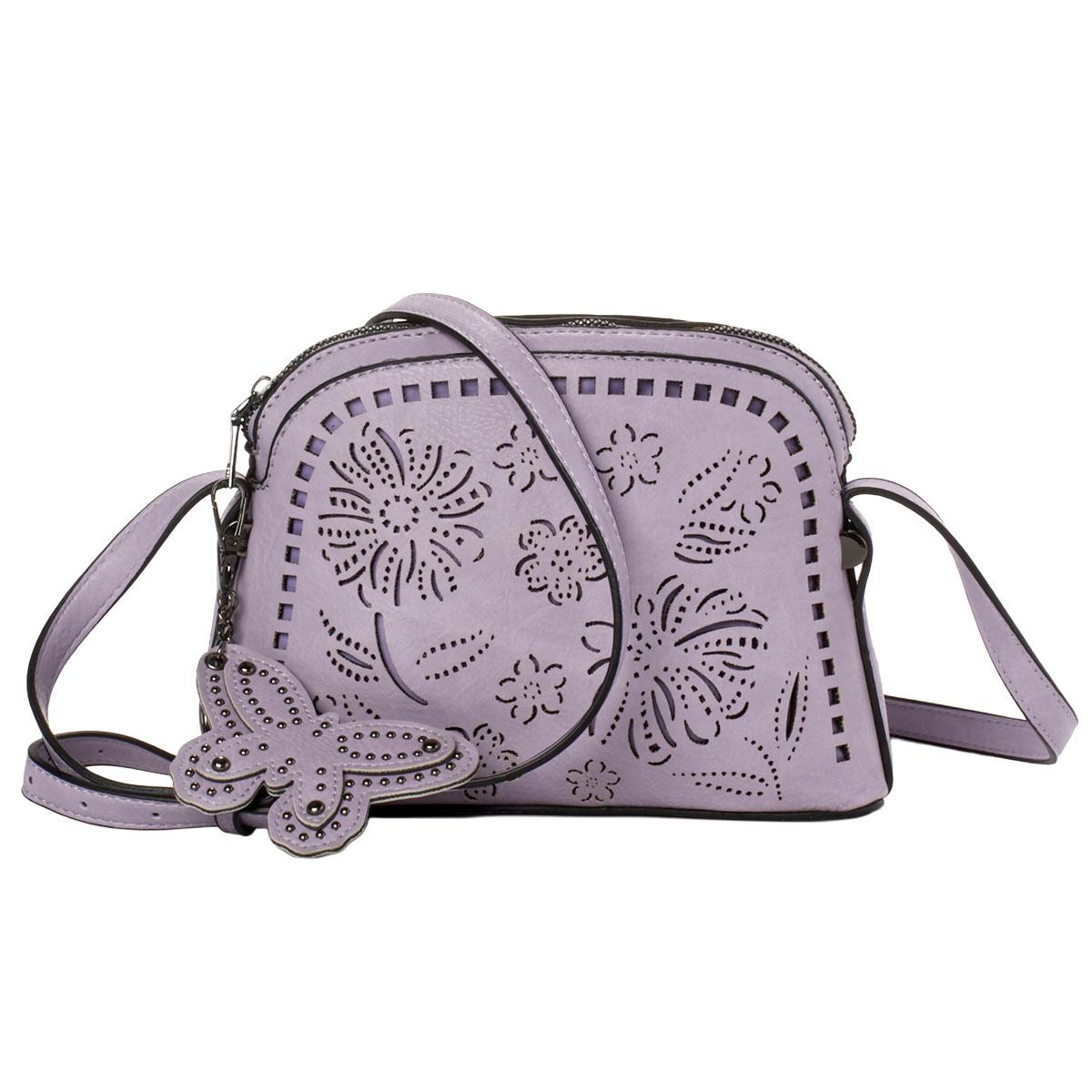 Click here for Sam & Hadley Embroidered Laser Cut Dome Crossbody prices