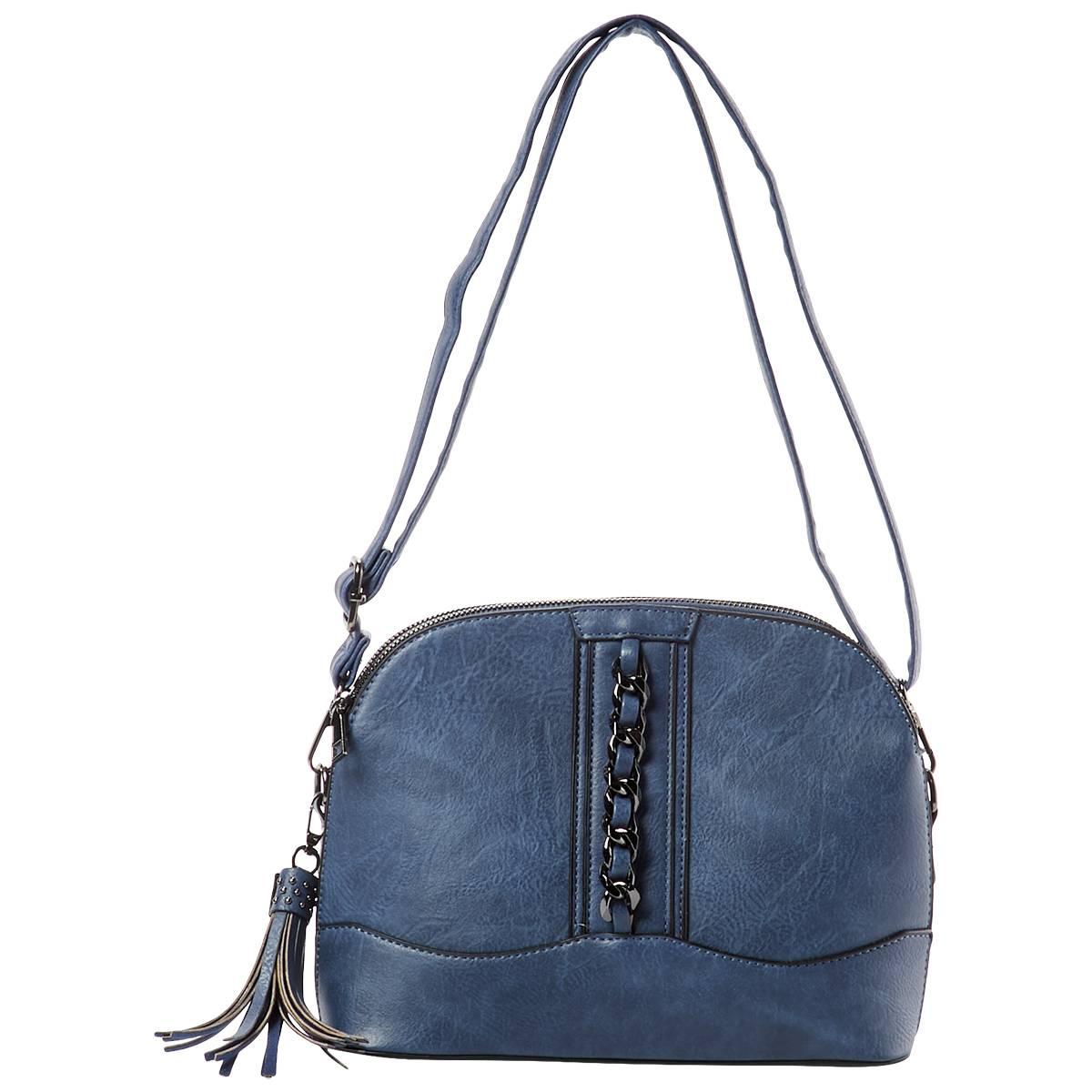Click here for Sam & Hadley Dome Crossbody with Chain Link Detail... prices