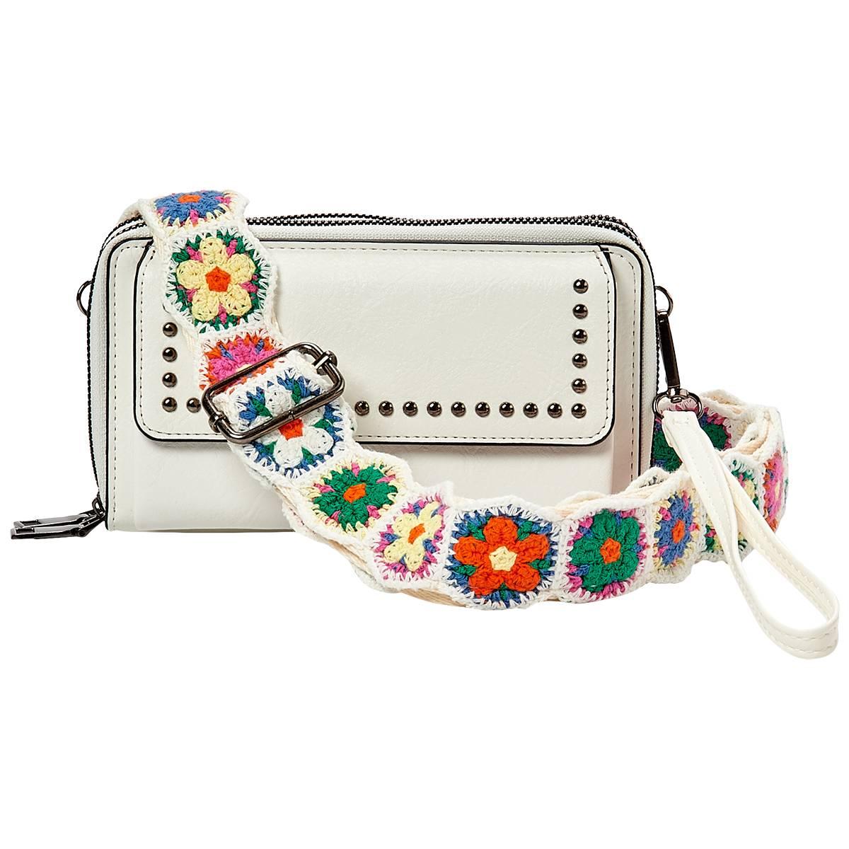 Click here for Womens Sam & Hadley Studded Crossbody Wallet with... prices