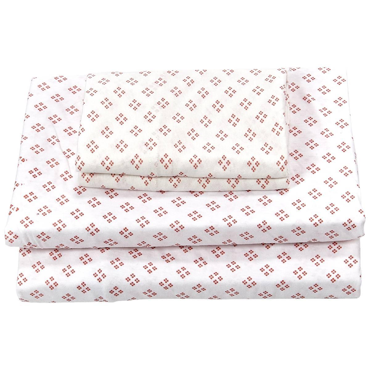 Click here for Brielle Home Cotton Jersey Sheet Set - Blush prices