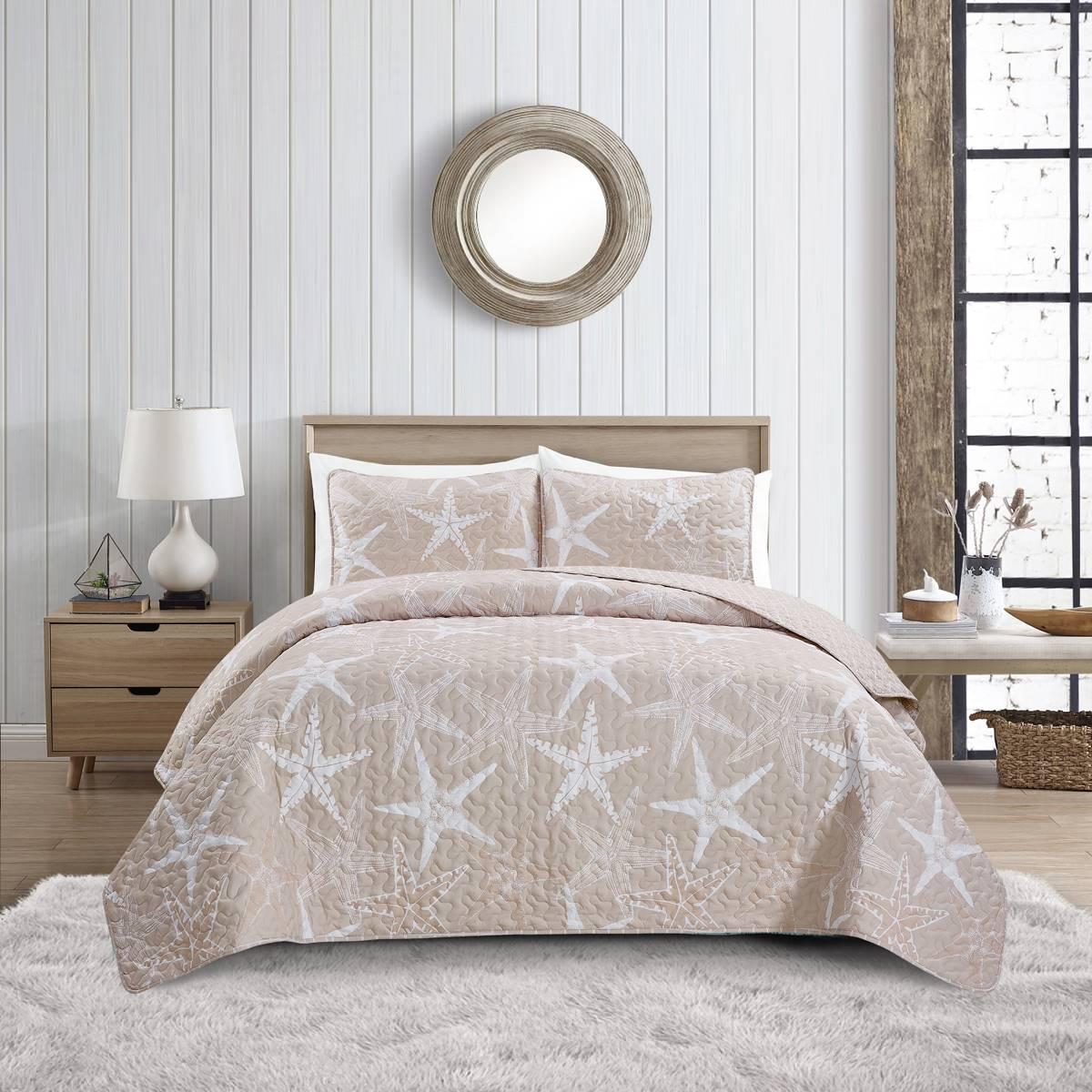 Click here for Videri Home Starfish Beach Reversible Quilt Set prices