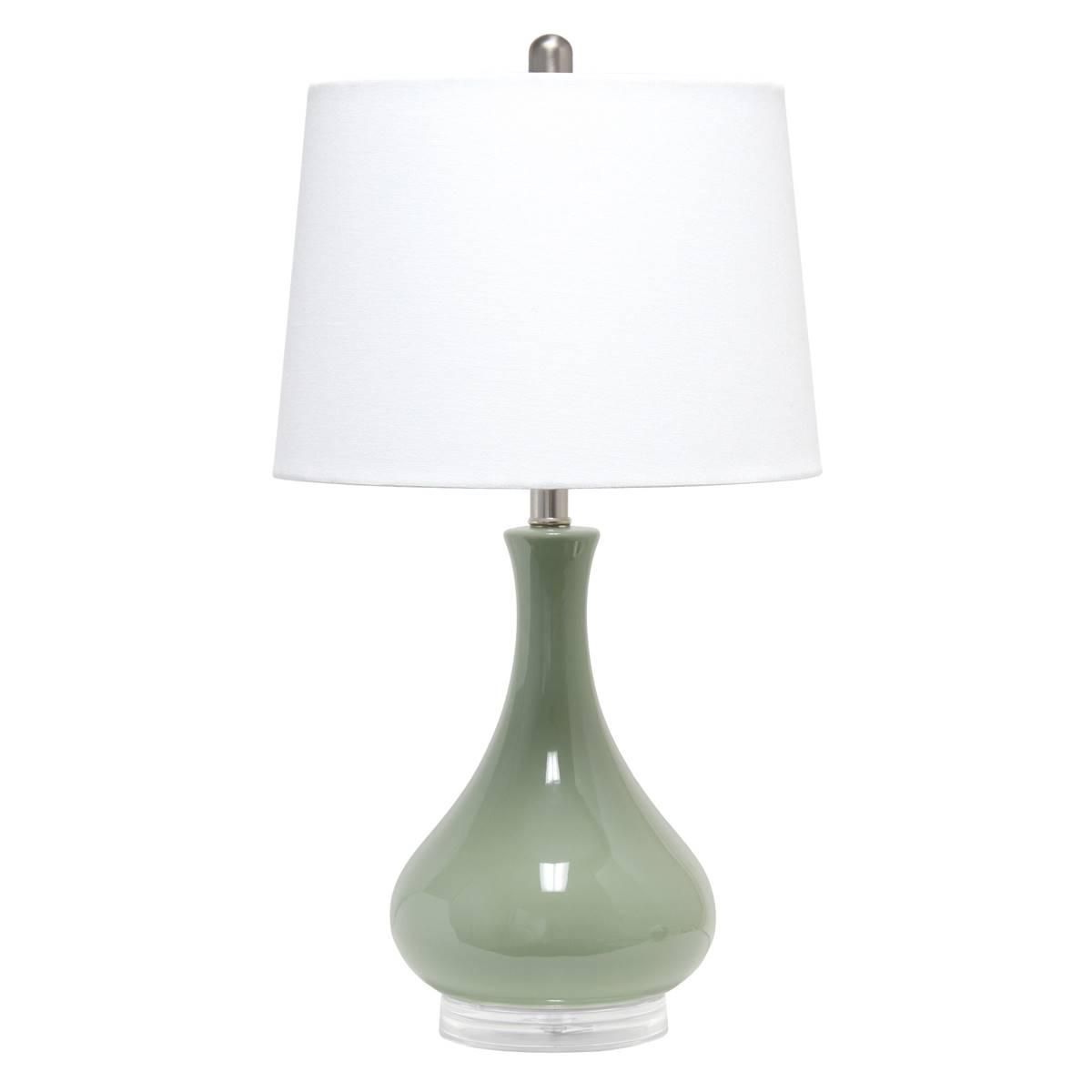 Click here for Simple Designs 26.2in. Ceramic Tear Drop Table Lam... prices
