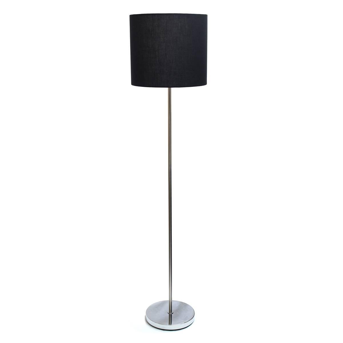 Click here for Simple Designs Brushed Nickel Drum Shade Floor Lam... prices