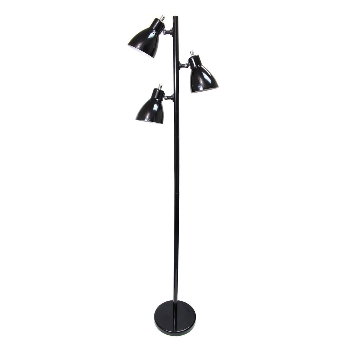 Click here for Simple Designs Metal Black Finish 3-Light Tree Flo... prices