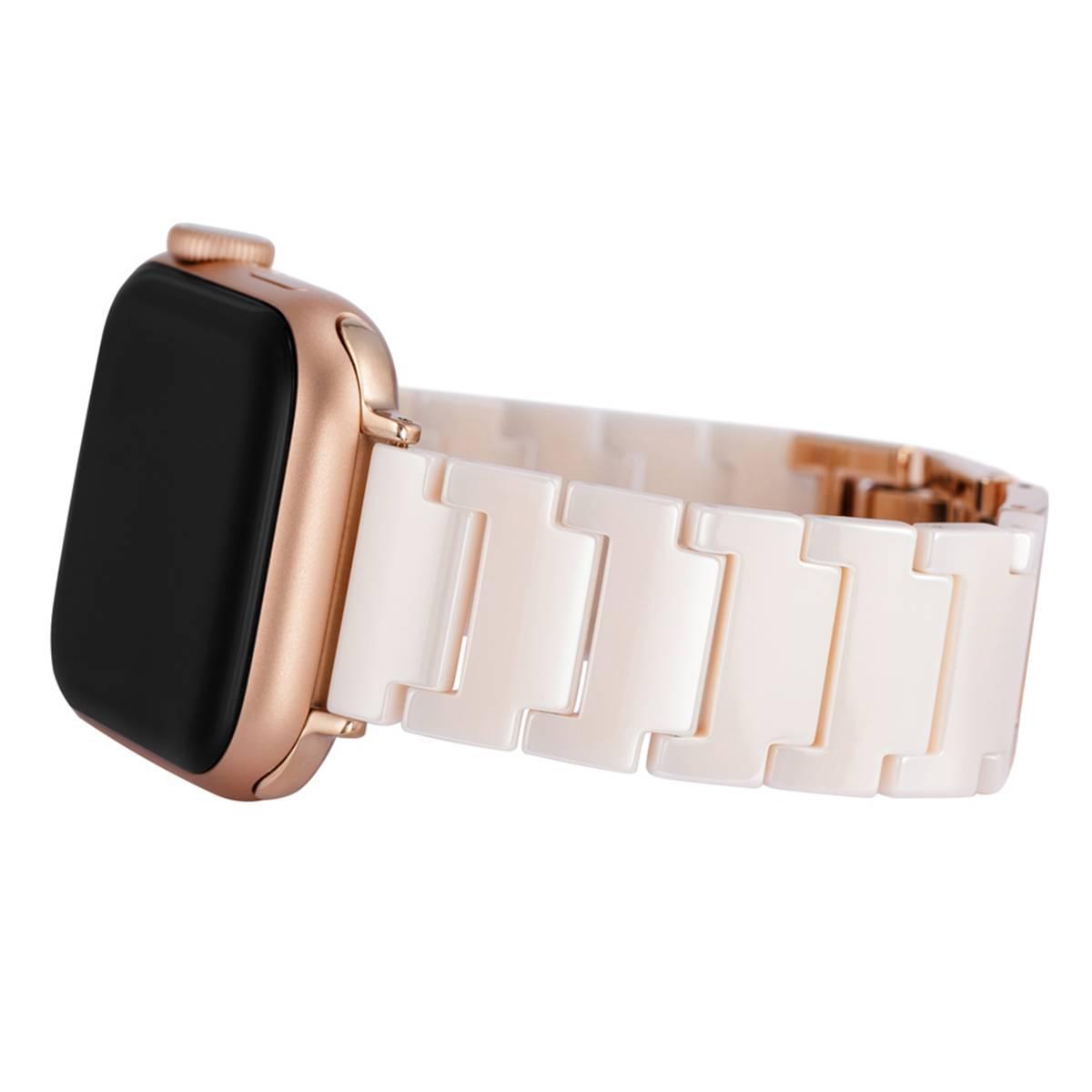 Anne Klein Ceramic Rose Bracelet Band for Apple Watch(R)