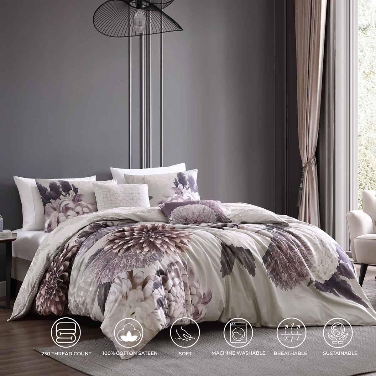 Click here for Bebejan(R) Dahlia Purple 5pc. Reversible Comforter... prices