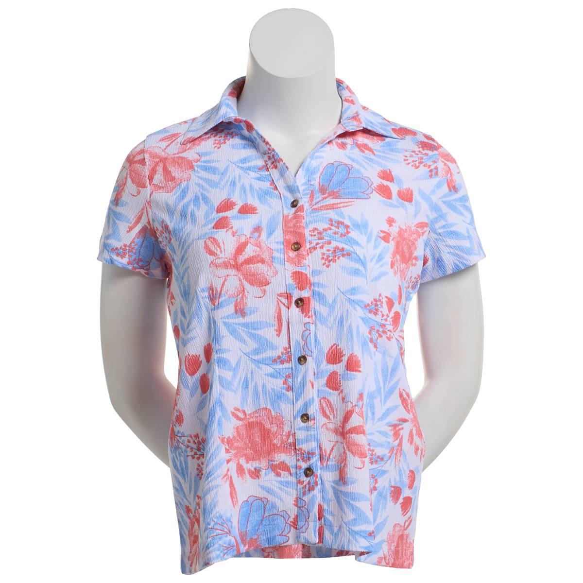 Click here for Womens Hasting & Smith Crinkle Tropical Casual But... prices