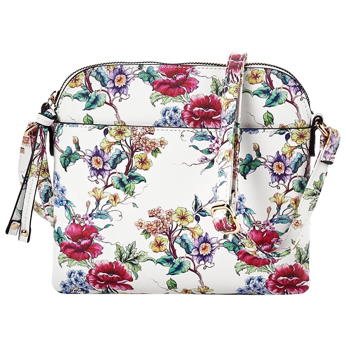 Click here for DS Fashion Floral Crossbody w/Front Slip Pocket prices