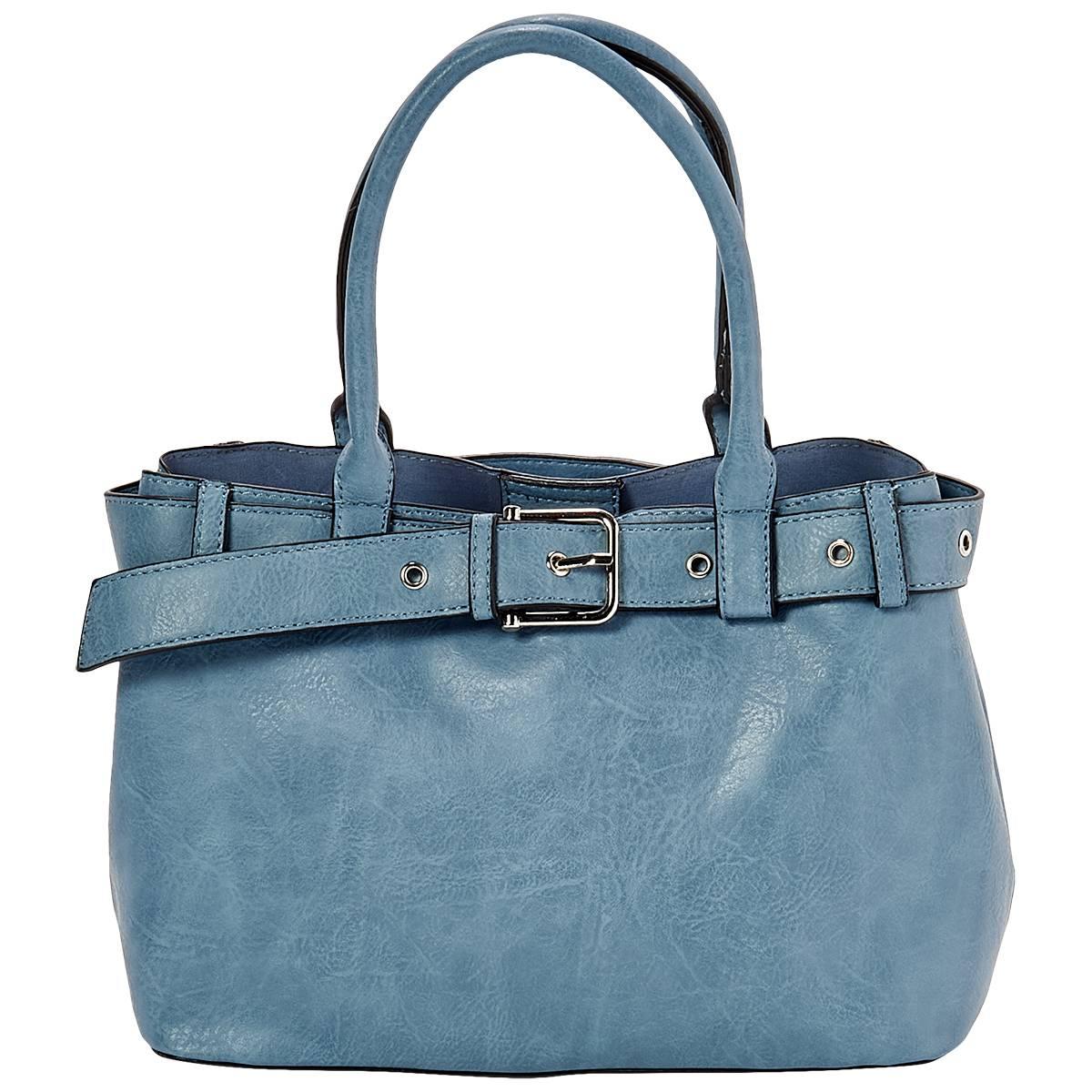 Click here for DS Fashion Belted Triple Compartment Satchel prices