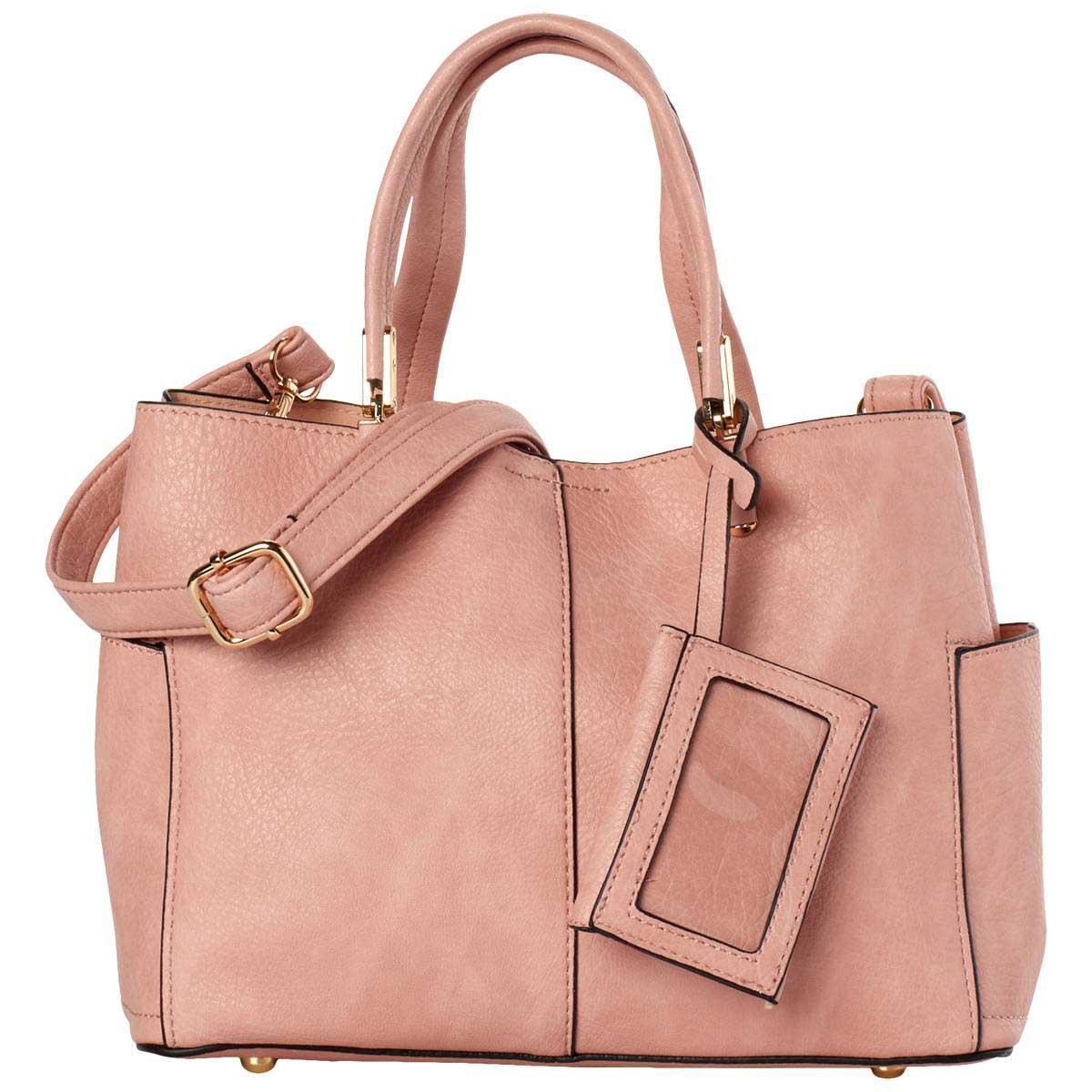 Click here for DS Fashion Solid Triple Compartment Satchel prices