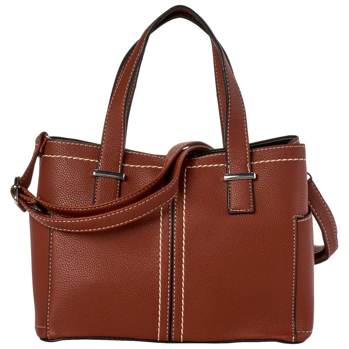 Click here for DS Fashion Triple Compartment Stitched Satchel prices