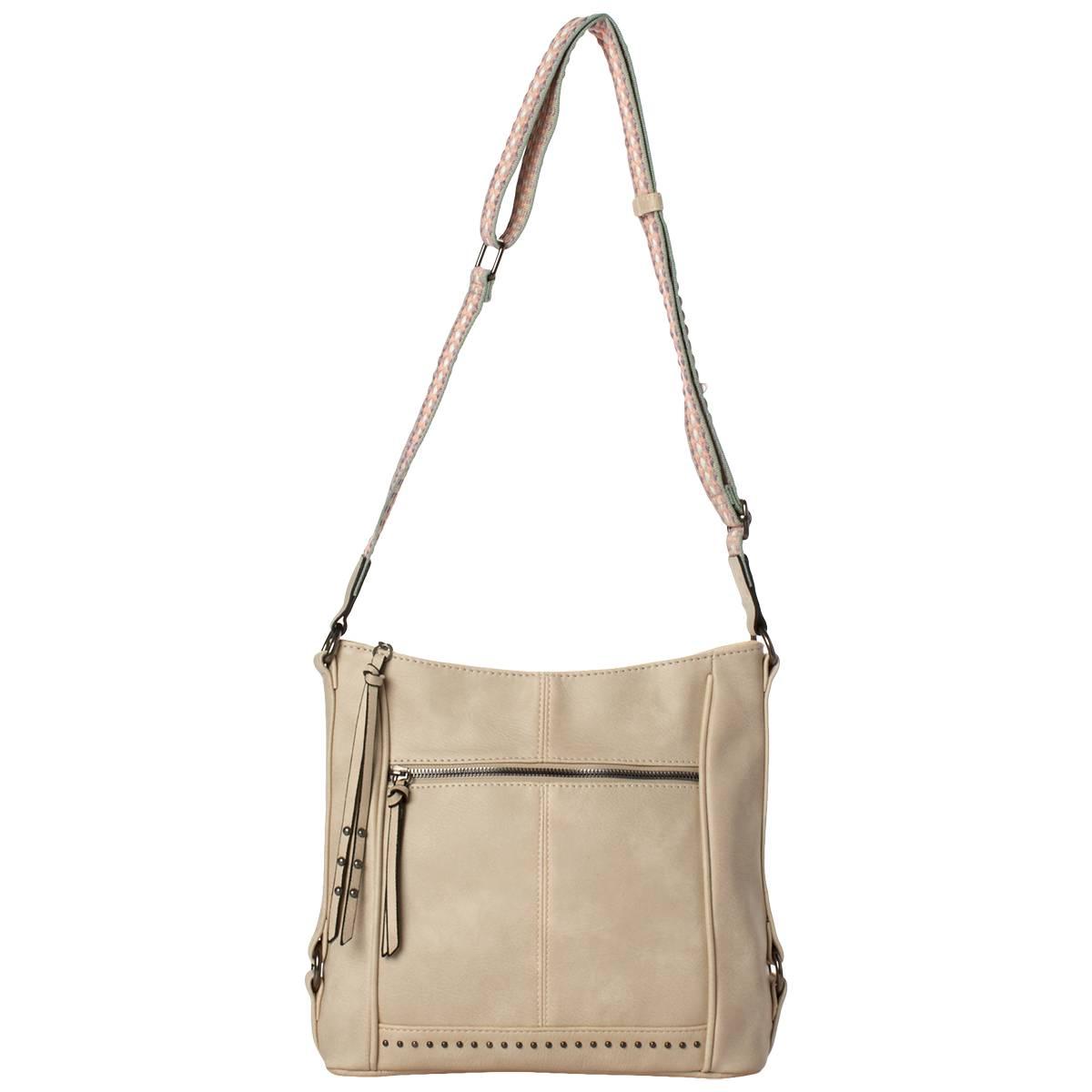 Click here for DS Fashion Ultrasuede Solid Crossbody - Bone prices