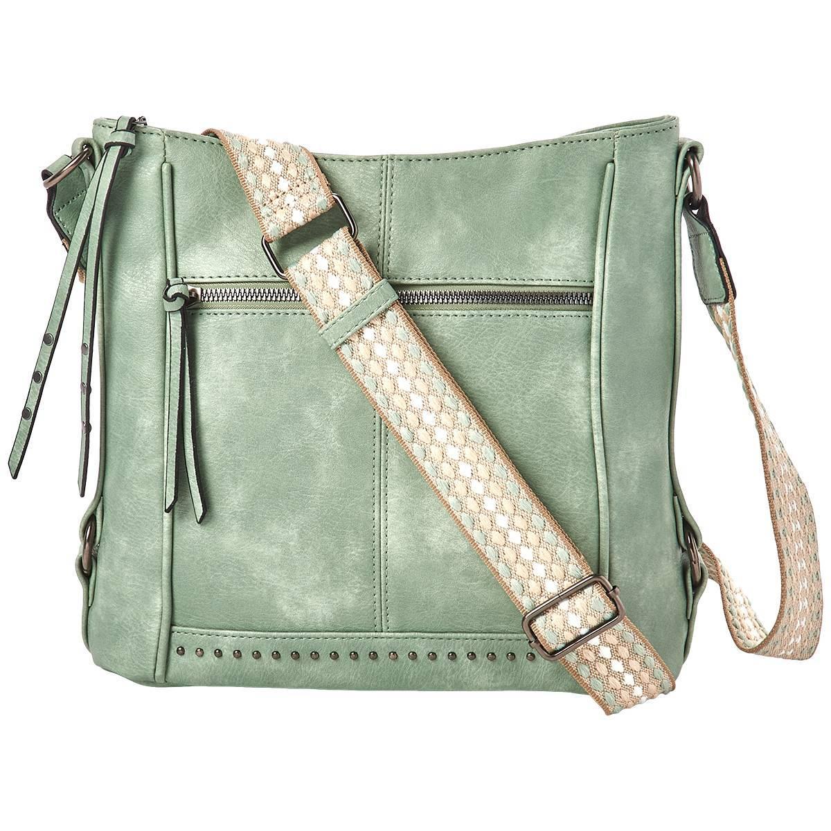 Click here for DS Fashion Ultrasuede Solid Crossbody - Seafoam prices