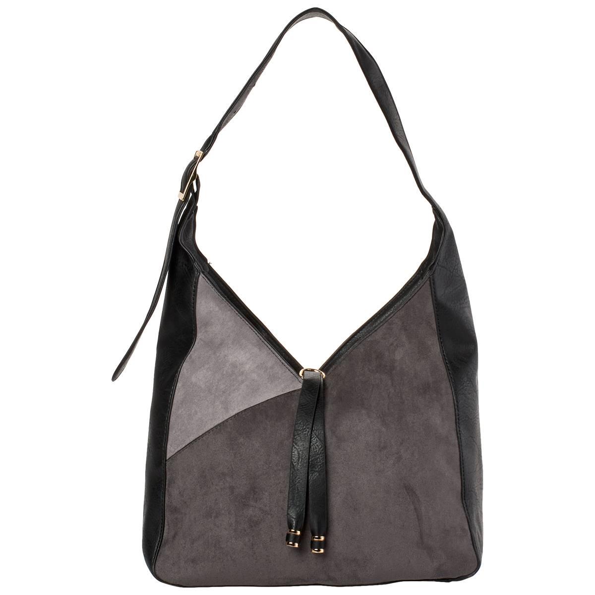 Click here for DS Fashion Ultra Suede Color Block Hobo w/ Tassel prices