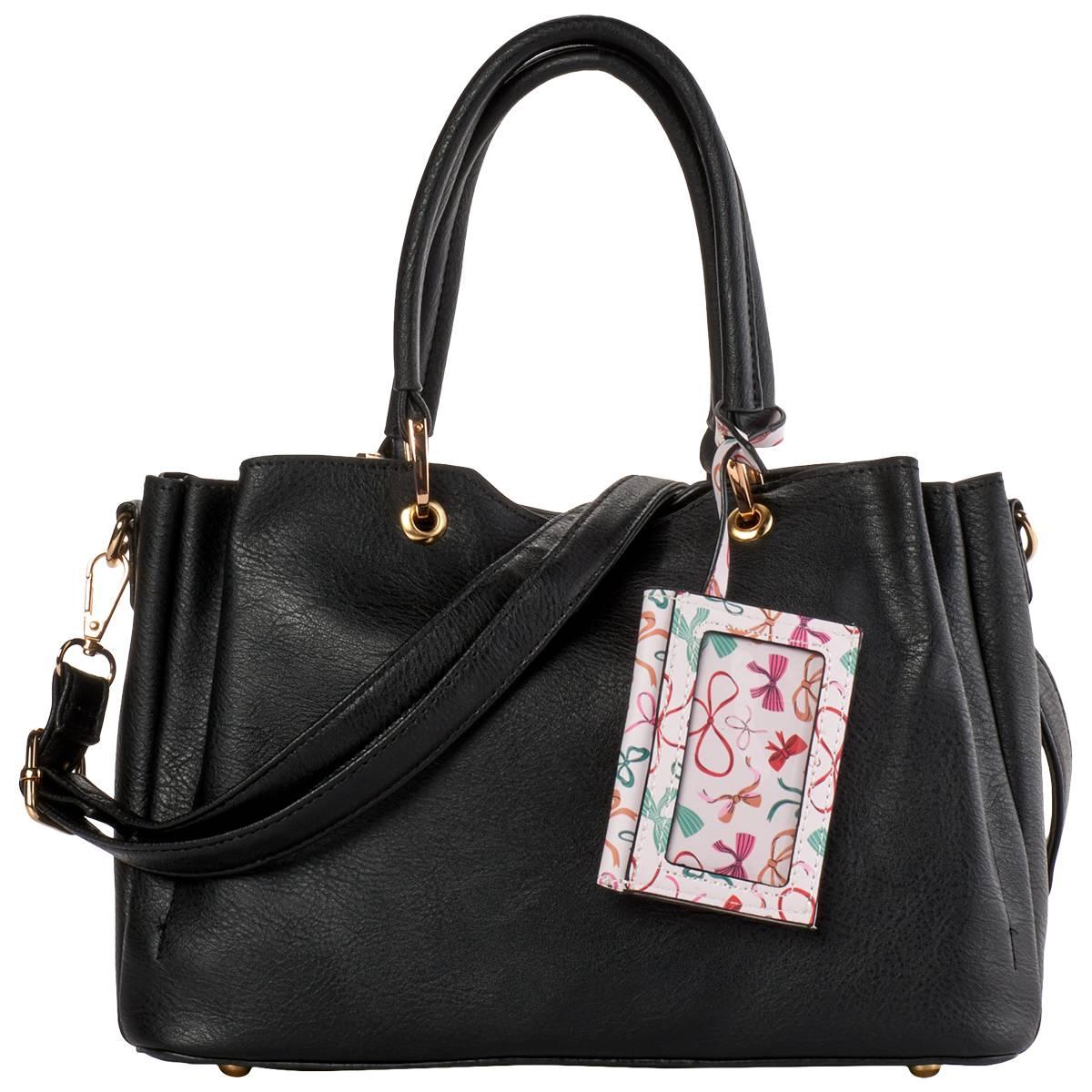 Click here for DS Fashion Triple Compartment Satchel With Bow Car... prices