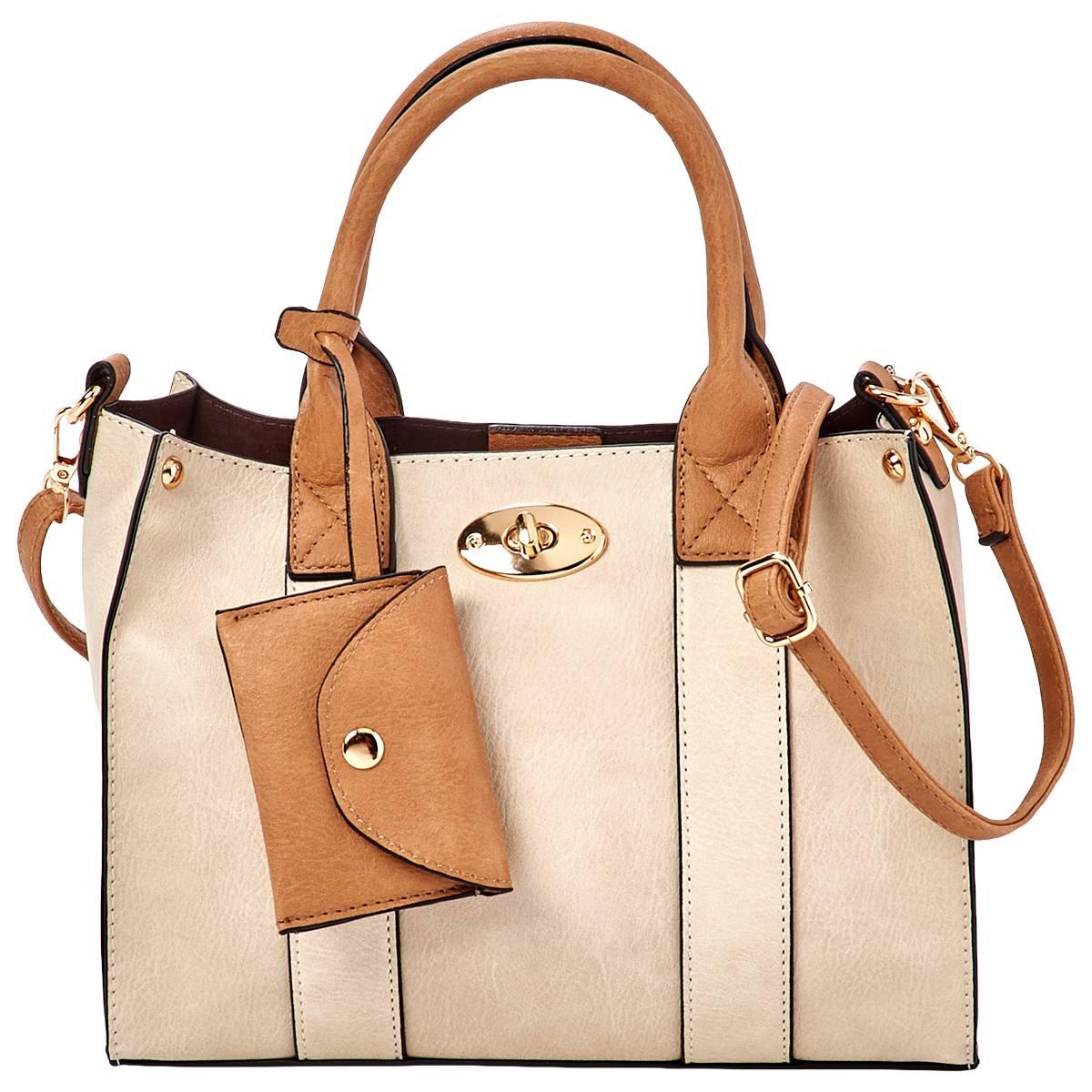 Click here for DS Fashion Color Block Trim Crossbody Satchel prices