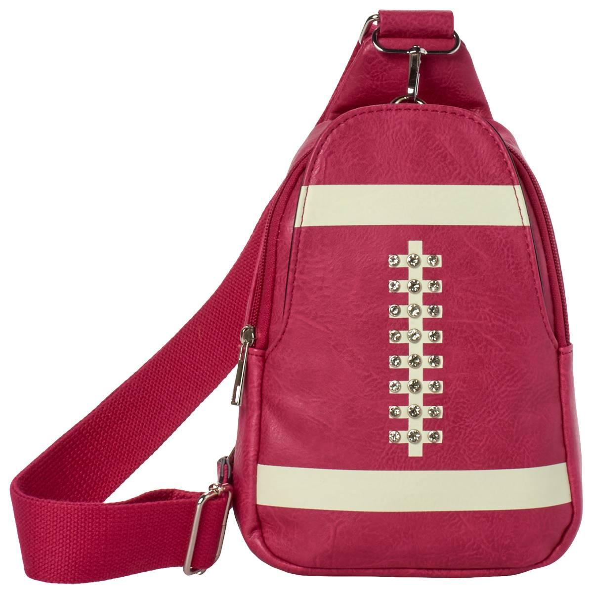 Click here for DS Fashion Pink Football Crossbody prices