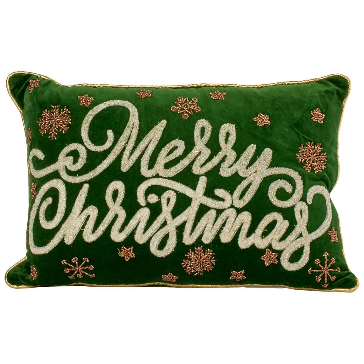 Click here for Merry Christmas Velvet Decorative Pillow - 12x18 prices