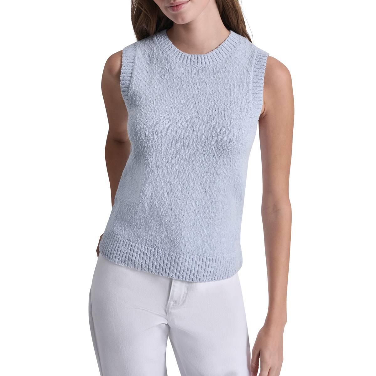 Click here for Womens DKNY Jeans Sleeveless Crew Neck Solid Sweat... prices