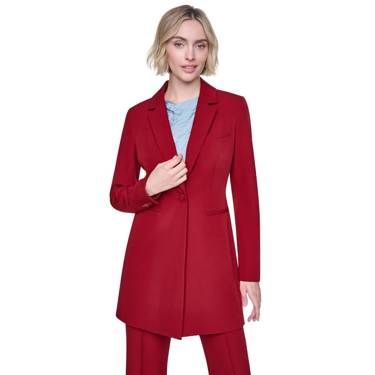 Click here for Womens DKNY Long Sleeve One Button Long Blazer prices