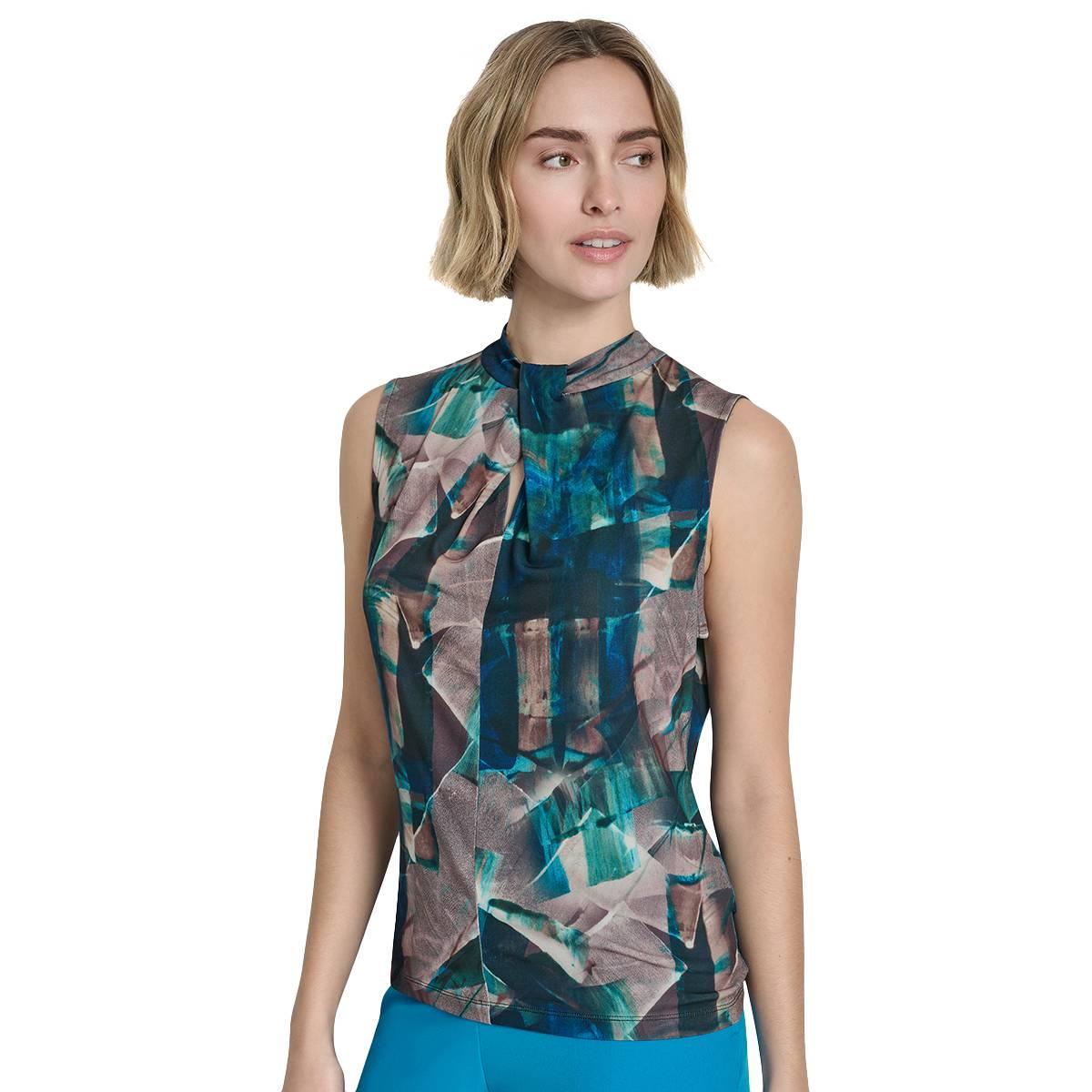 Click here for Womens DKNY Sleeveless Abstract Knot Back Keyhole... prices