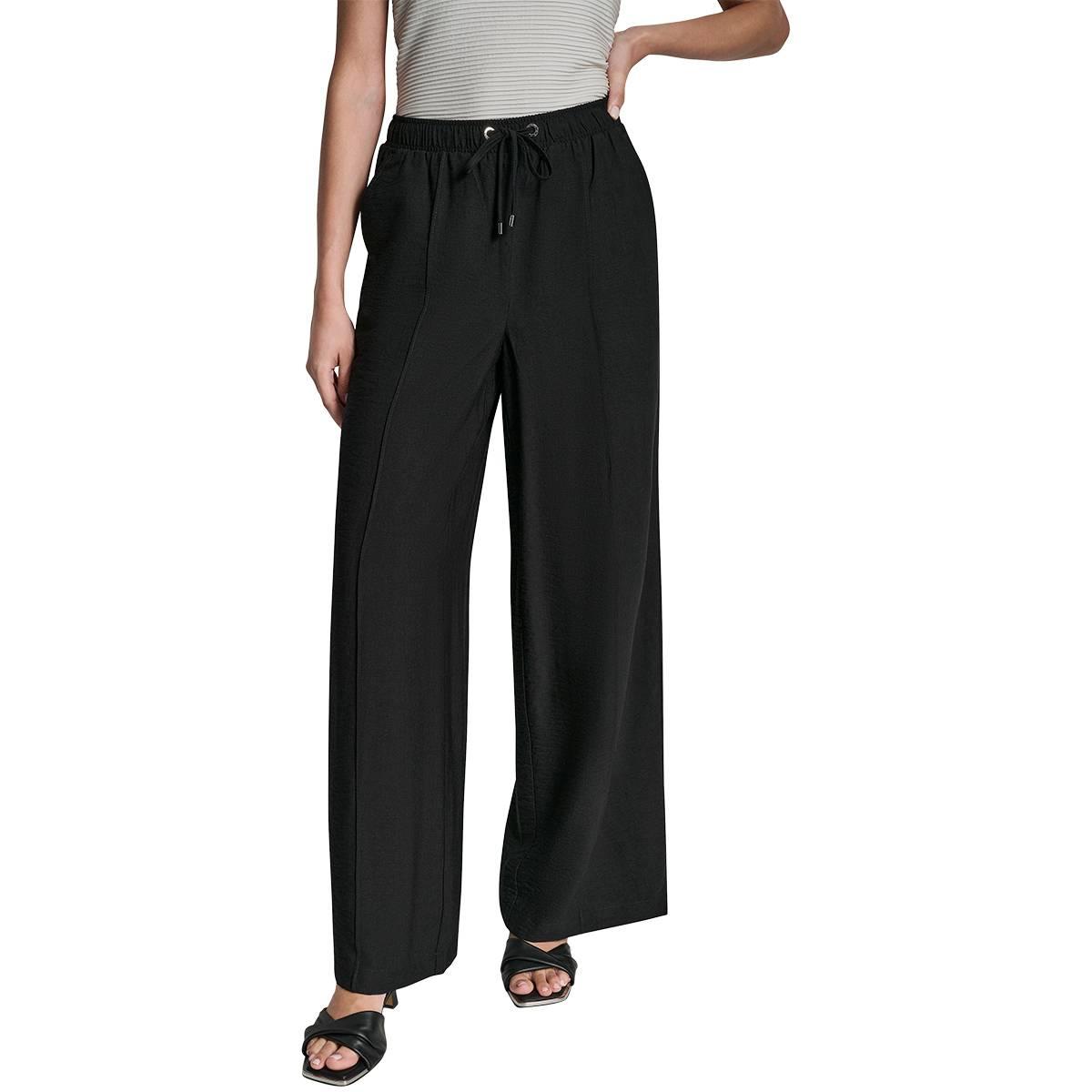 Click here for Womens DKNY Pull On Front Seam Wide Leg Pants prices