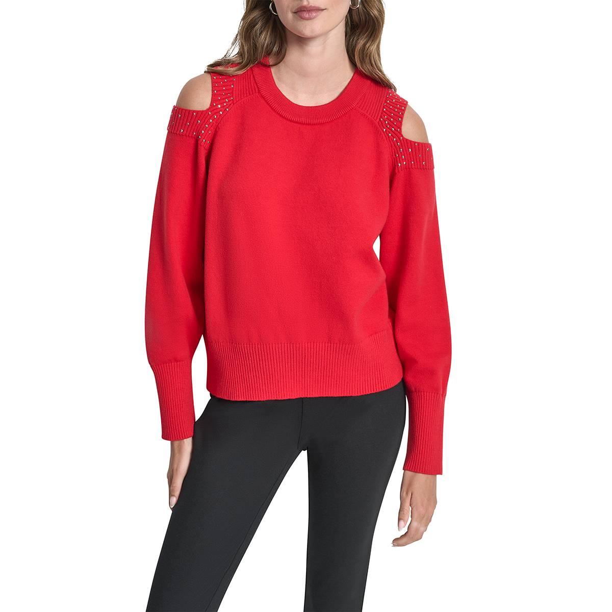 Click here for Womens DKNY Long Sleeve Cold Shoulder Sweater prices