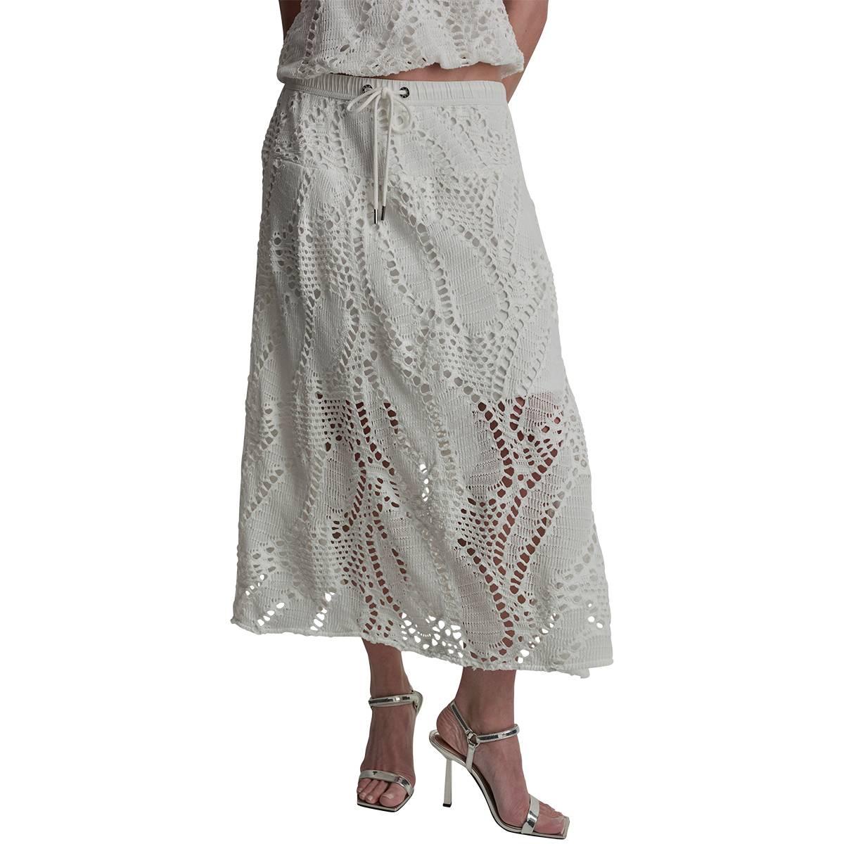 Click here for Womens DKNY Sport Crochet Leaf Midi Skirt prices