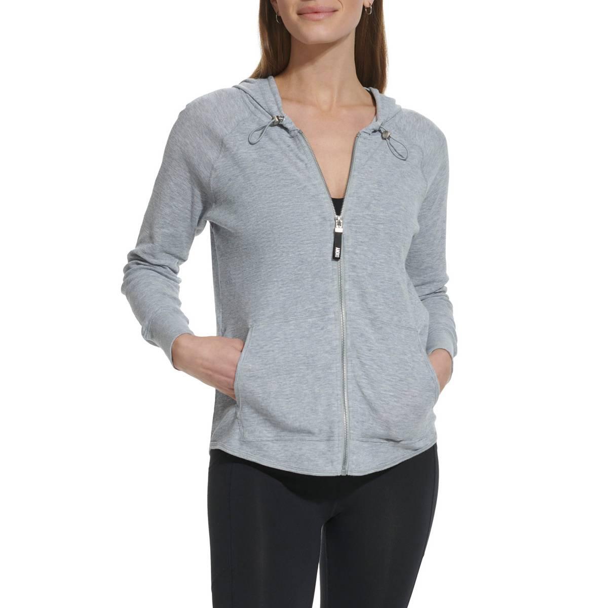 Click here for Womens DKNY Sport Full Zip Mini Slub Waffle Hoodie prices