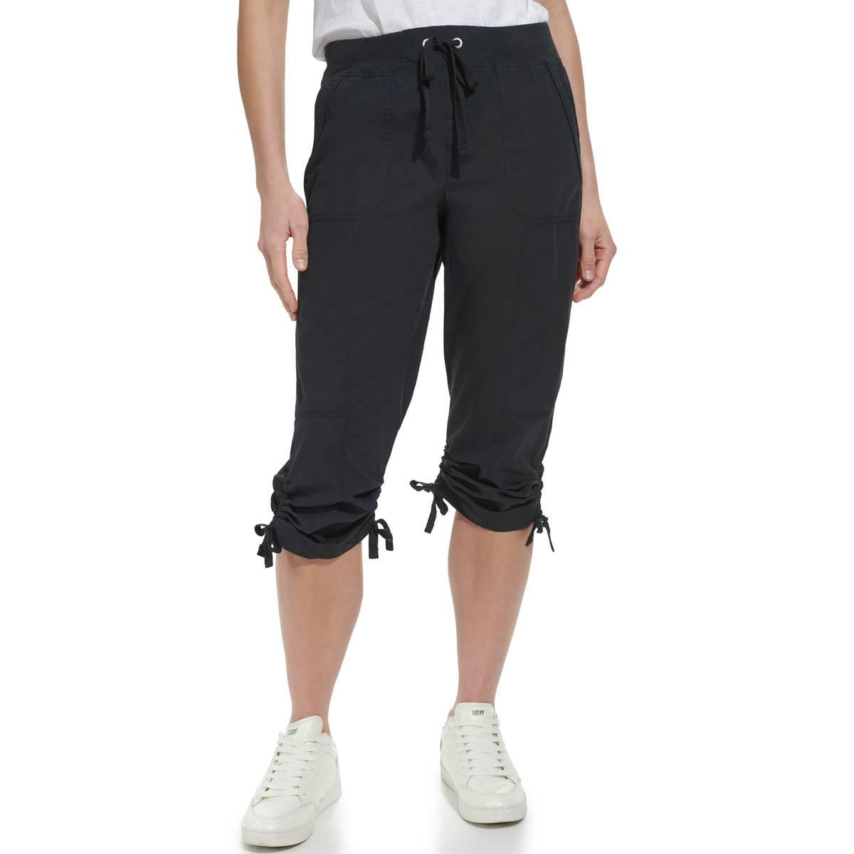 Click here for Womens DKNY Sport Hi Rise Shirred Utility Capris prices