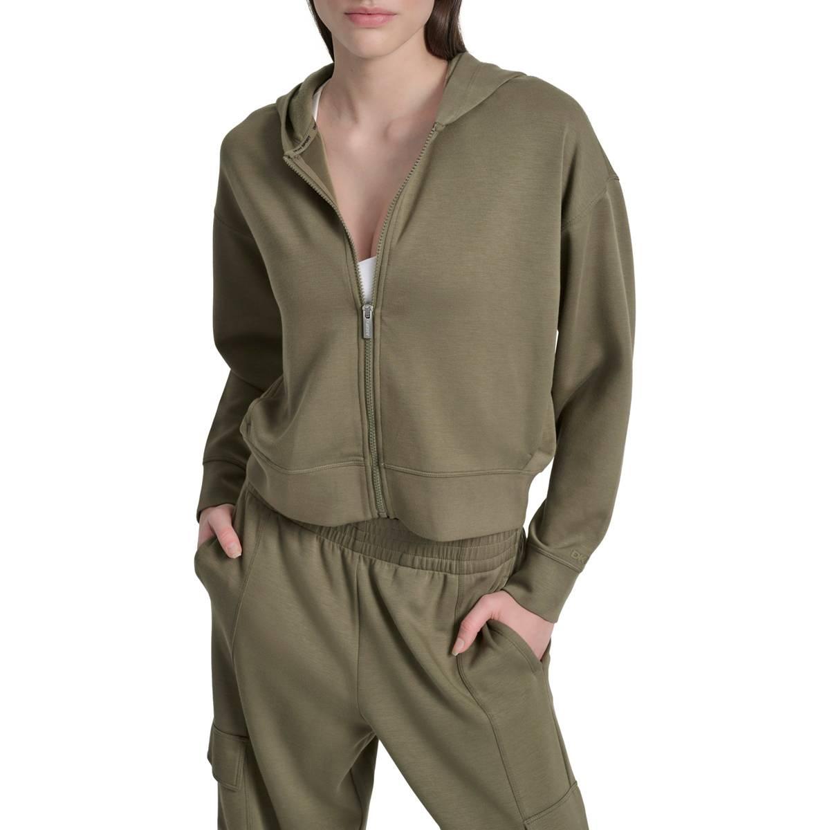 Womens DKNY Sport Zip Front Hoodie