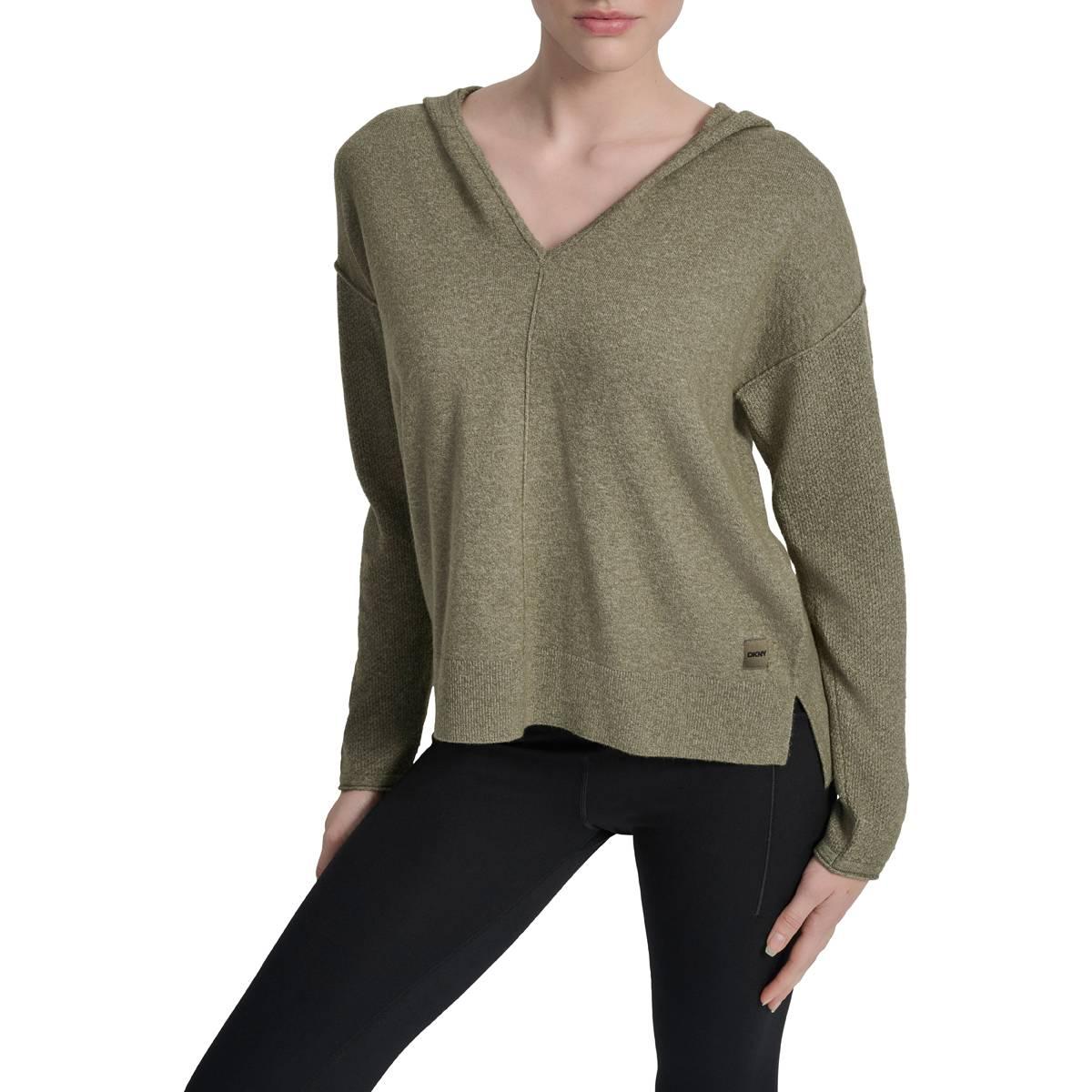 Click here for Womens DKNY Sport Long Sleeve Open Pointelle Hoodi... prices