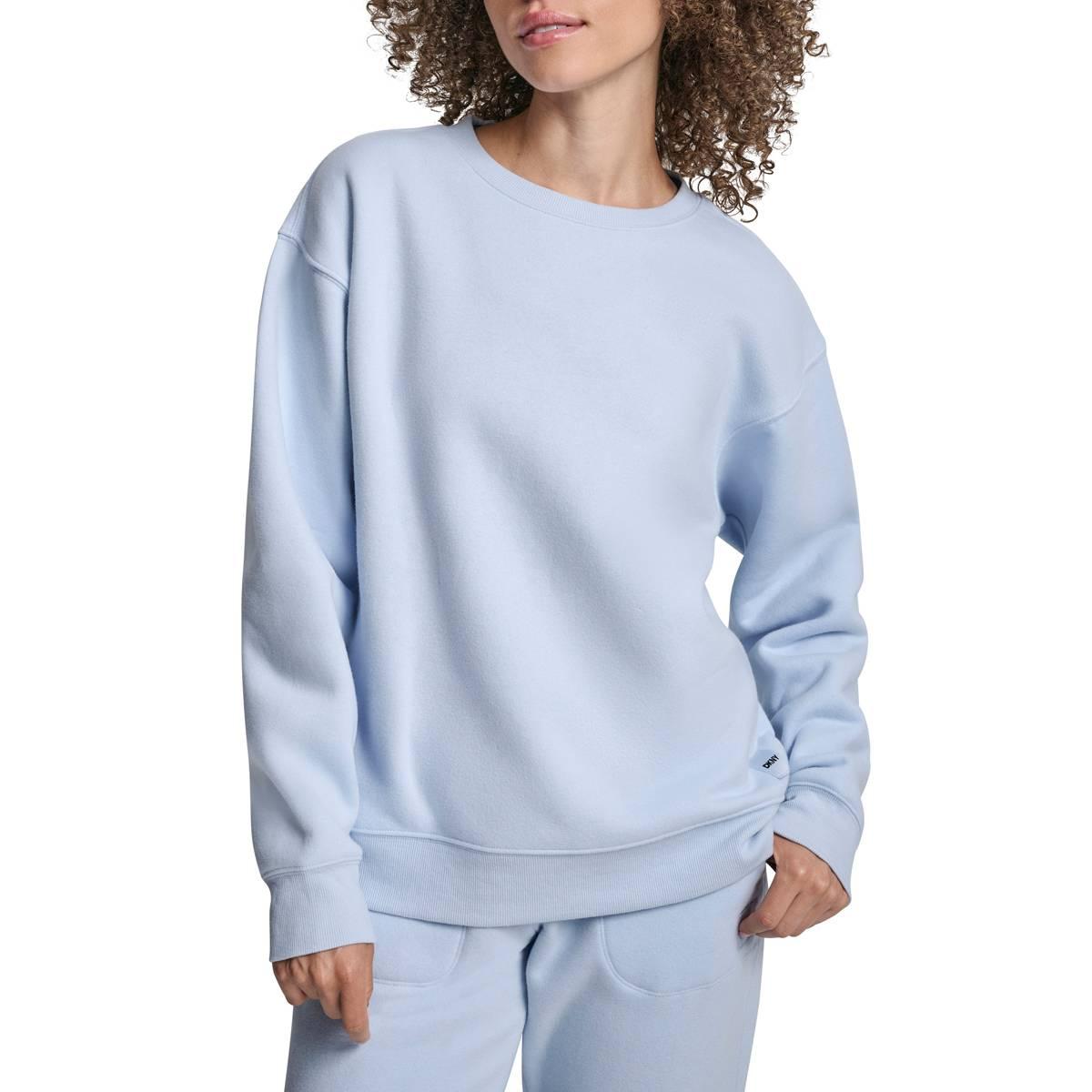 Click here for Womens DKNY Sport Fleece Logo Crew Neck Pullover S... prices